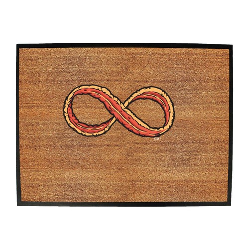 Infinity Bacon - Shed Bar Man Cave Novelty Funny Gift Door Mat Doormat ...