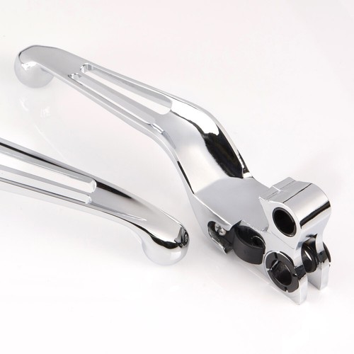 CNC Aluminum slotted Chrome Lever kit 10202A for Harley 2010-2011 ...