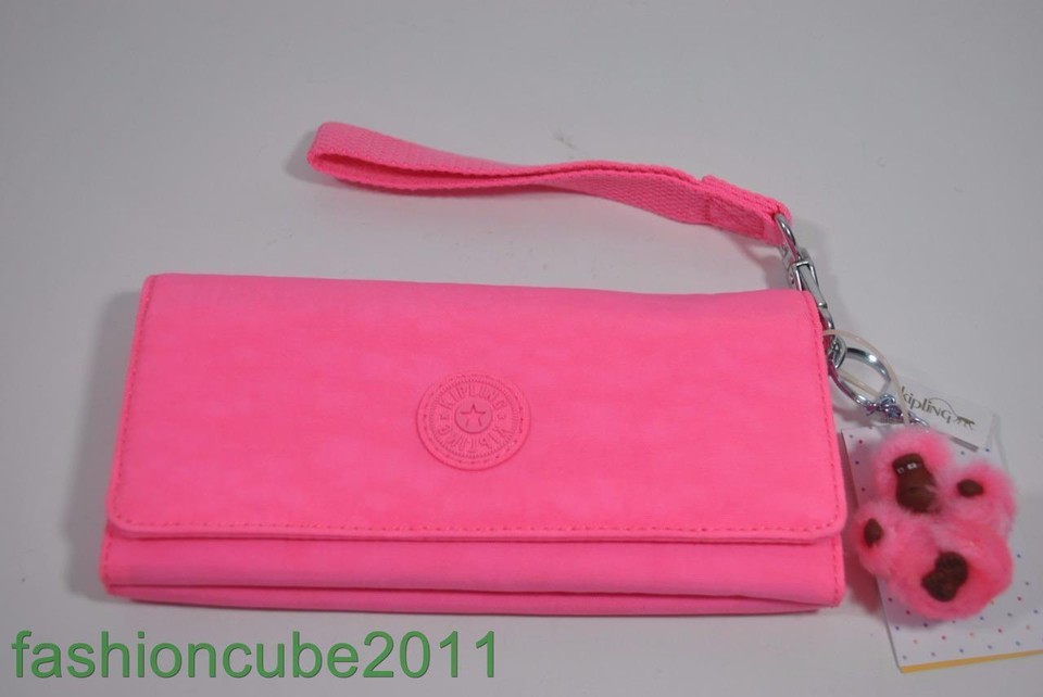 New With Tag Kipling RUBI Large Wallet / Wristlet with Furry Monkey | eBay