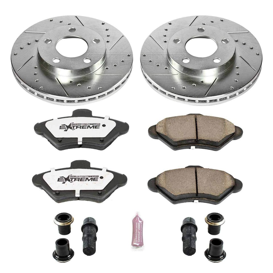 Power Stop K1299-26 1-Click Street Warrior Z26 Brake Kit for 94-98 Ford ...