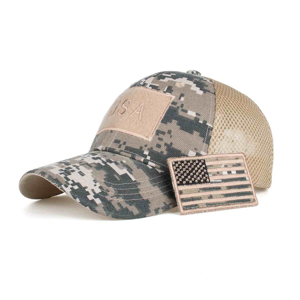 Tactical Camouflage Baseball Caps Men Summer Mesh Military Army Caps ...