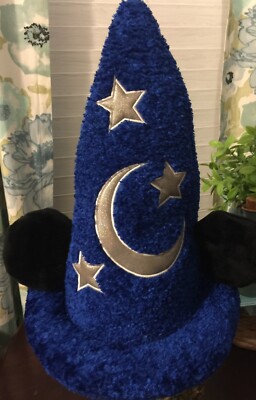 Mickey Mouse Disneyland Hat Walt Disney World Fantasia Sorcerer 17 ...