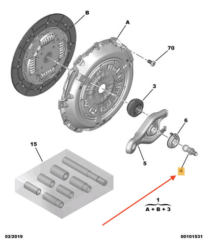NEU PEUGEOT 3008 KUPPLUNGSGABELBALLGELENK 212050 ORIGINAL | eBay