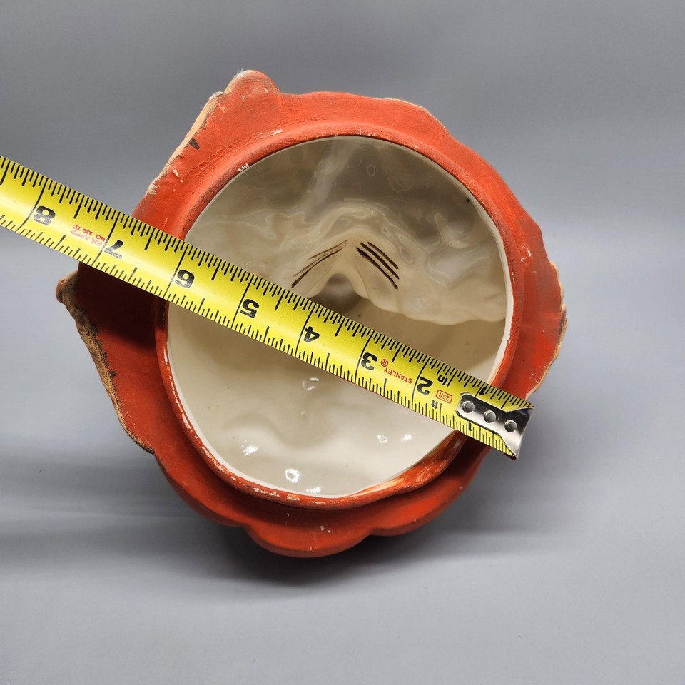 Vintage Halloween Skeleton Pumpkin Planter Ceramic Fall Decor Floral Display 7 | eBay