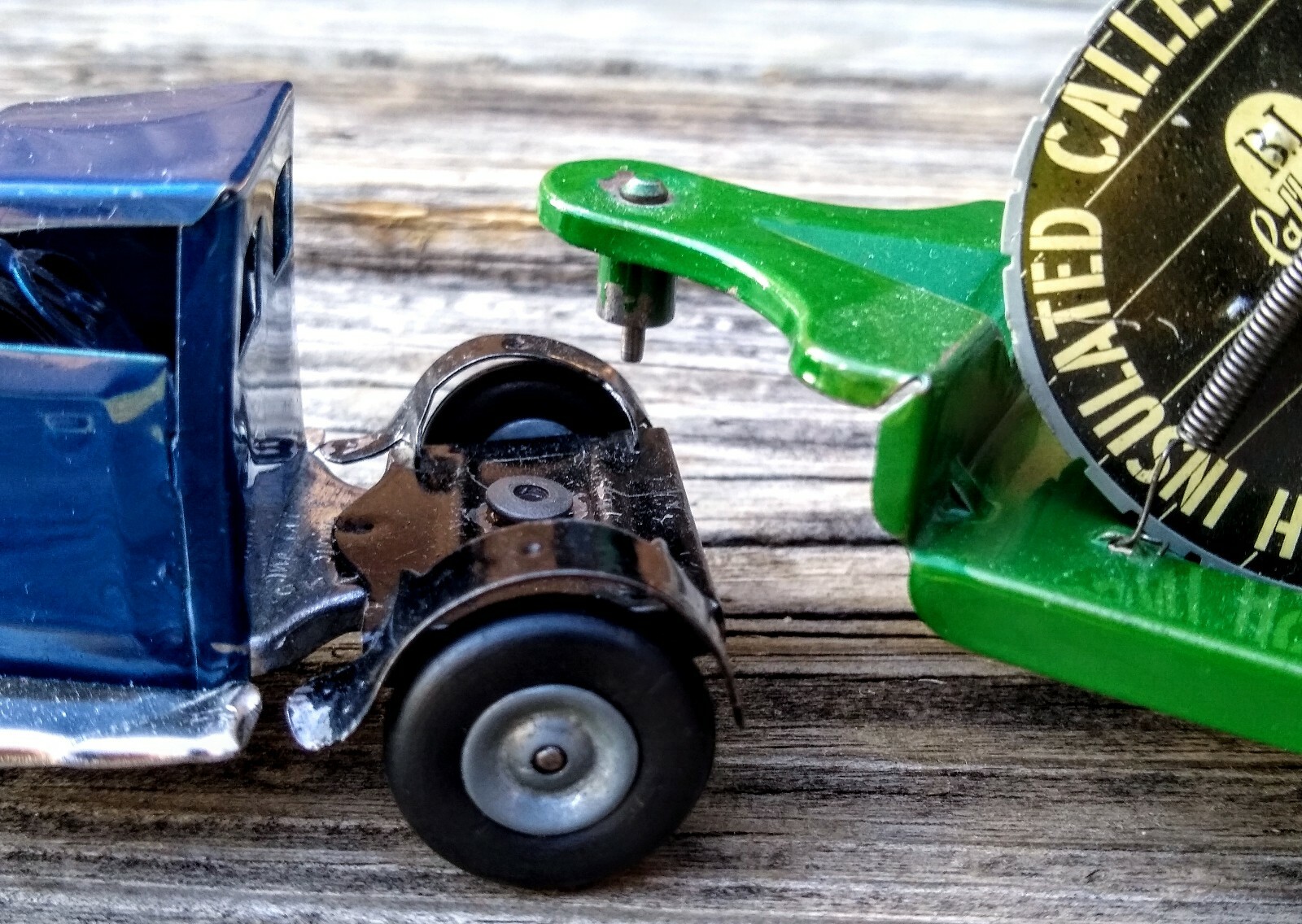 Antique Tri-Ang Minic Tractor Trailer Truck Tin Toy B.I. Callenders ...