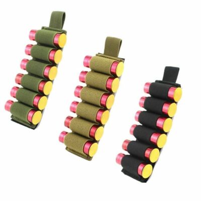 2PC Tactical 6 Rounds Shot Gun Shell Holder Ammo Cartridge Pouch ...