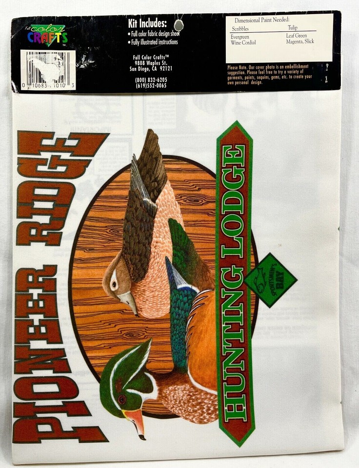 NEW 1990s Full Color Crafts Pioneer Ridge Ducks Iron On Fashion ...