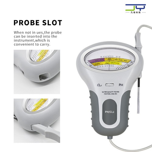Easy Operate Ph Cl2 Tester With Probe Large Screen Displays Abs ...