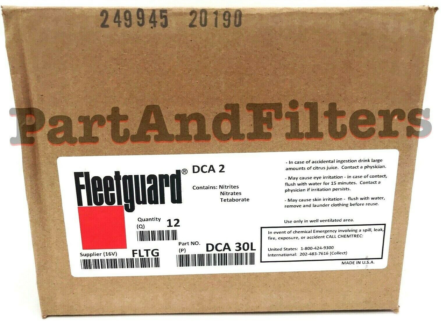 DCA30L FLEETGUARD COOLANT ADDITIVE DCA2 16OZ (Pack of 12) | eBay