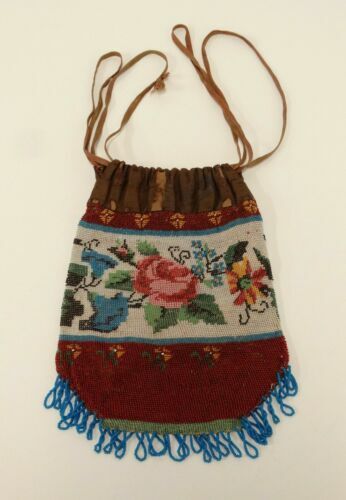 Drawstring Beaded Vintage Bags, Handbags & Cases for sale | eBay