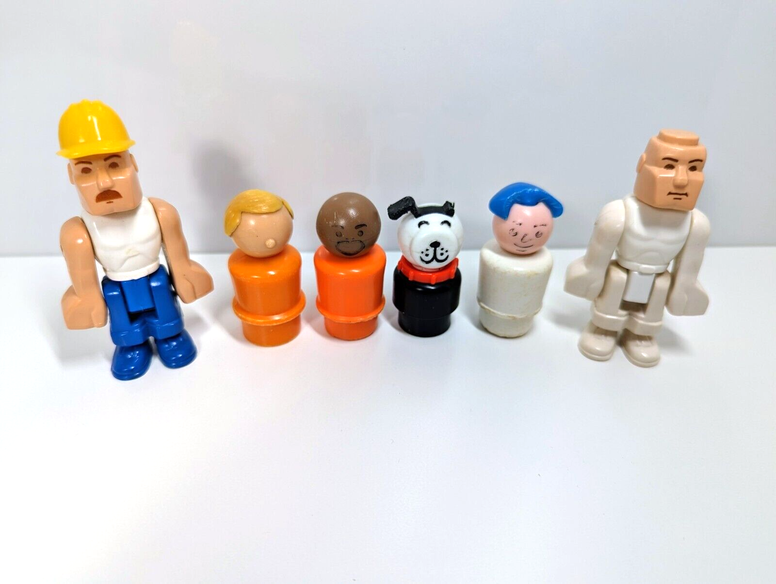 Lot Of 6 Vintage Fisher Price Little People 5 Figures with Flaws Cheap ...