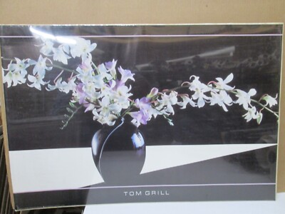 Vintage Tom Grill 1985 poster 1983 flower vase 16381 | eBay