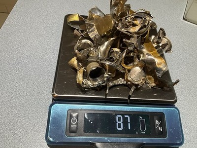 Sterling Silver Scrap 87 Grams Old Broken candle holders Cleaned FREE ...