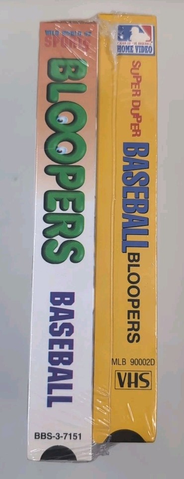 Baseball Bloopers VHS 2 Pack Wild World Of Sports + Super Duper ...