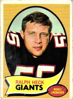 RALPH HECK 1970 Topps Football #127 FREE SHIPPING B7R2S6P4 | eBay