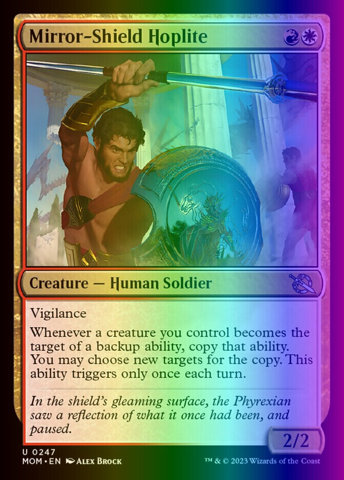 MTG Mirror-Shield Hoplite (247/526) March of the Machine NM FOIL | eBay