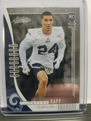 Taylor Rapp 2019 Absolute Football RC #167 Rookie Card - Los Angeles ...