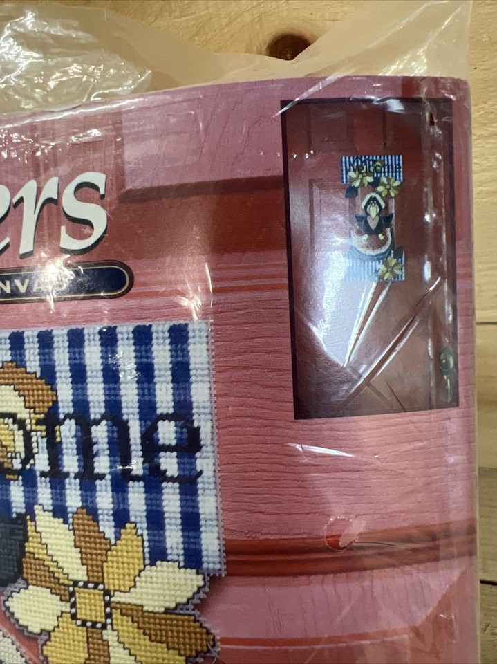 GREETERS “Welcome All” Plastic Canvas Cross Stitch Kit (1411): 9.5” x ...