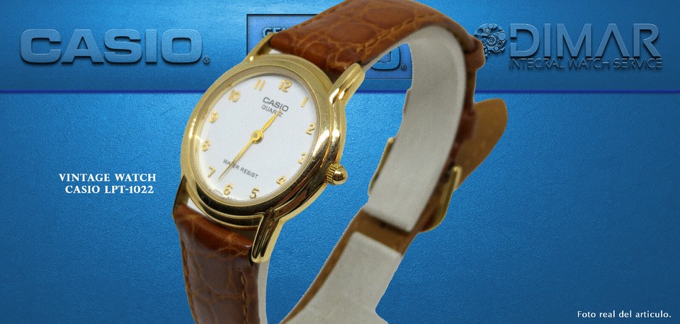 Vintage Casio LADIES QUARTZ LPT-1022 Gold Tone, QW.1398 Japan, Año ...