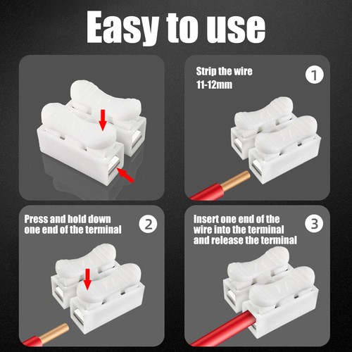 110 Pcs Cable Connector Set Boxed Wire Connector Kit Secure Compact ...