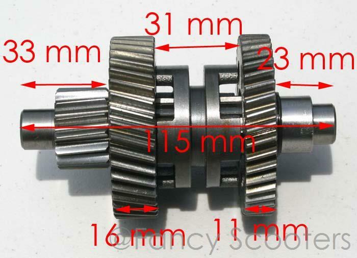 150cc GY6 157QMJ ATV engine W/REVERSE INSIDE Transmission Gears SET | eBay