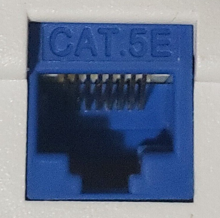 CAT 5e Ethernet RJ-45 8 Pin Modular Wall Baseboard Surface Mount 8P8C ...