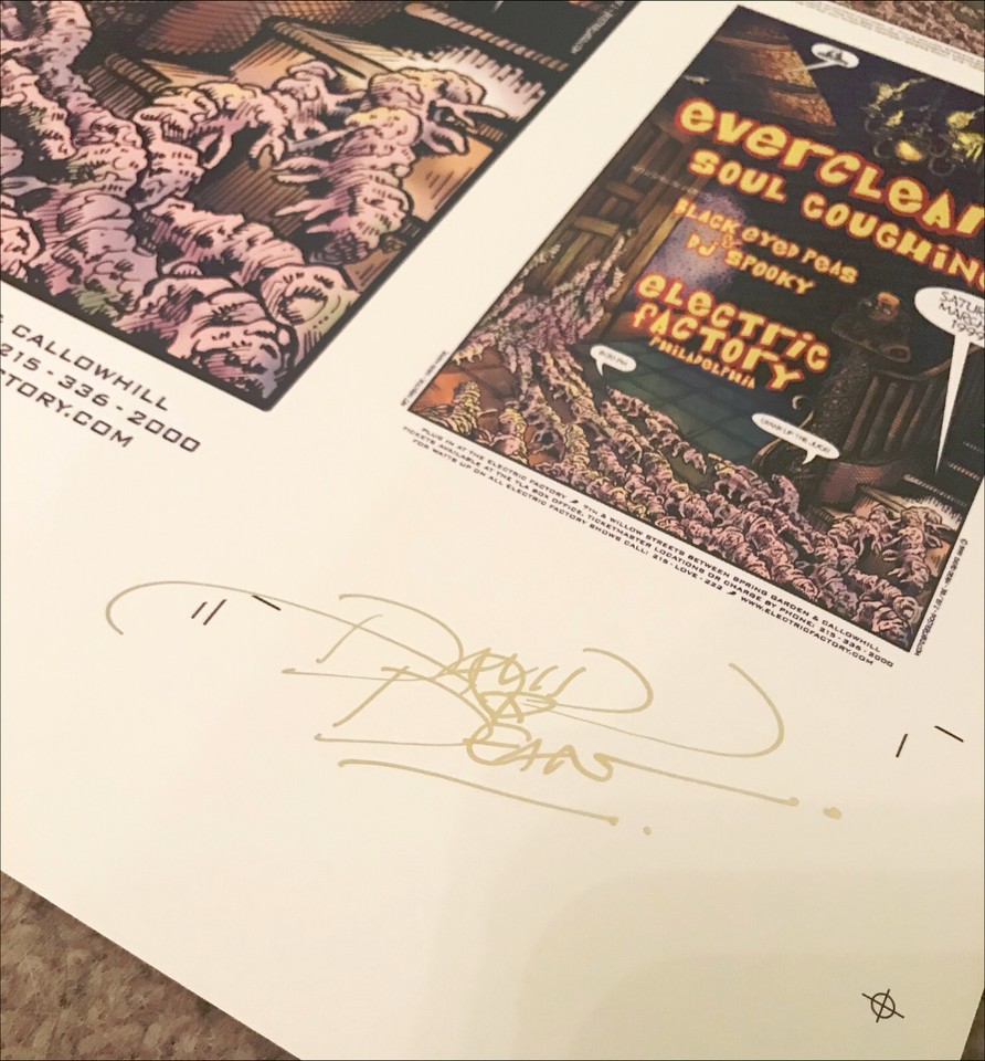 BLACK EYED PEAS EVERCLEAR 99 Philadelphia Concert Poster Uncut Press ...