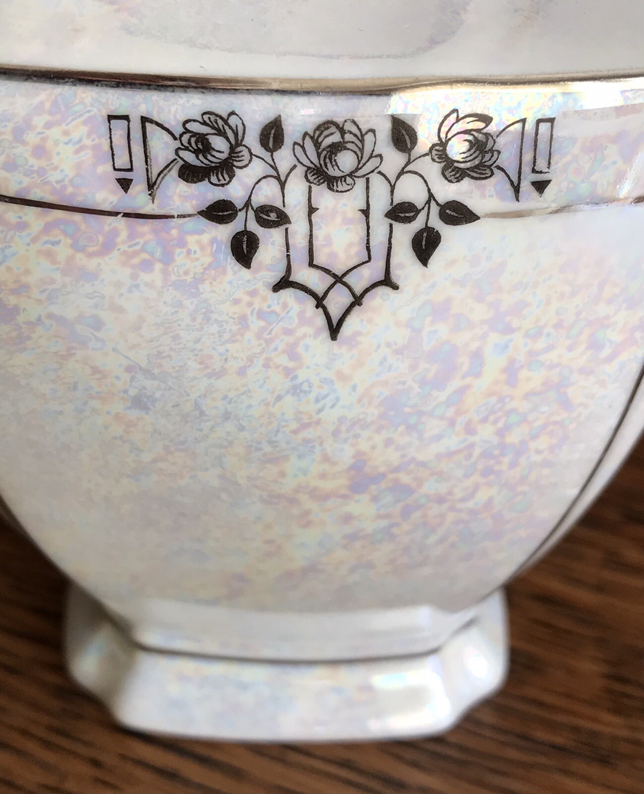 Schonwald Oremont Silverite Bavarian China Art Deco Sugar & Creamer Set ...