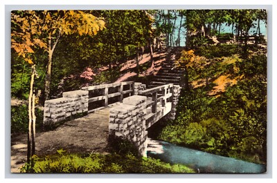 Trail And Rustic Bridge, Shakamak State Park, Jasonville Indiana IN ...