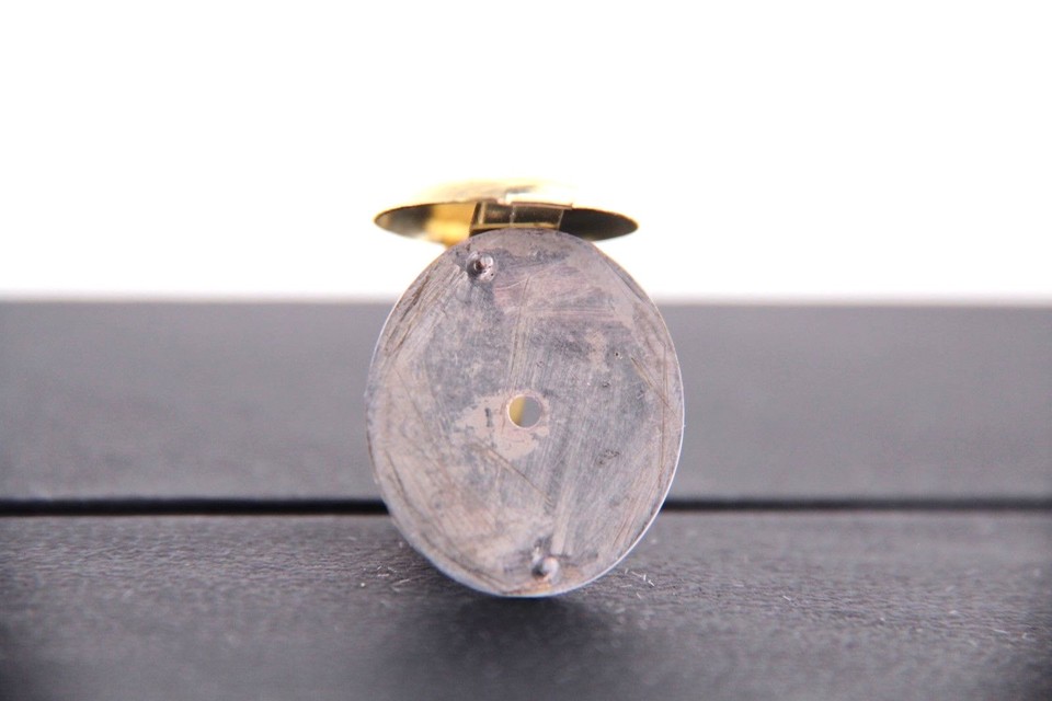 OMEGA Ladies Watch Dial Part , White Tone Ceramic Finish. Oval 14.5mm x ...