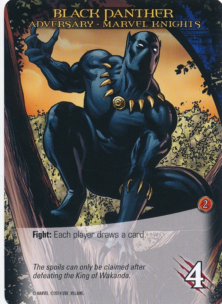BLACK PANTHER Upper Deck Marvel Legendary ADVERSARY MARVEL KNIGHTS | eBay