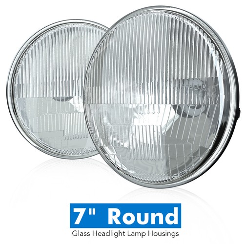 For 1971 Jeep Jeepster 7" Round HEADLIGHT Sealed Beam Glass Housing ...