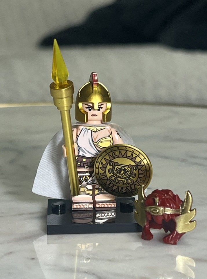 Lego Greek Goddess Athena Custom Printed Minifigure Goddess Of War | eBay