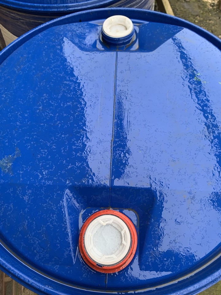 220L Plastic Blue Drum Barrel Container Storage Butt Water tank | eBay