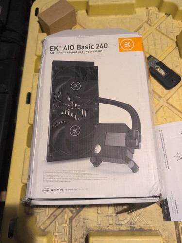 EK AIO Basic 240 All-In-One Liquid Cooling System Opened Box Brand New ...