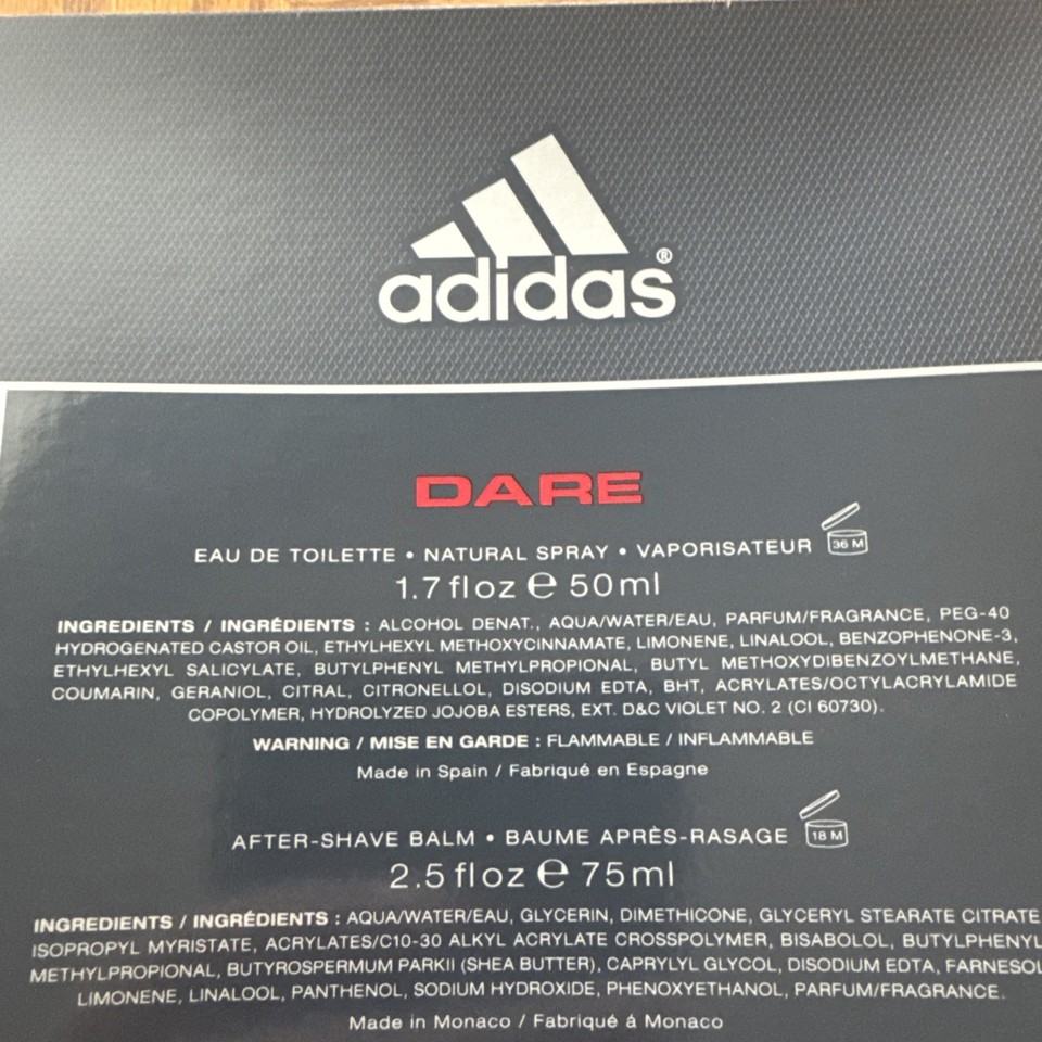 Adidas Dare Cologne New Men Gift Set 1.7 Oz Cologne In Box New | eBay