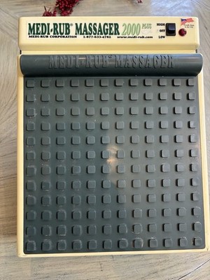 Medi-Rub 2000 Plus Vibrating Foot Massager Model MR-3F Massage Machine ...