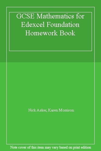 GCSE Mathematics for Edexcel Foundation Homework Book By Nick As ...