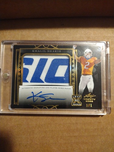 2022 Khalil Shakir Leaf Trinity RPA 1/1 🔥🔥🔥🔥 | eBay