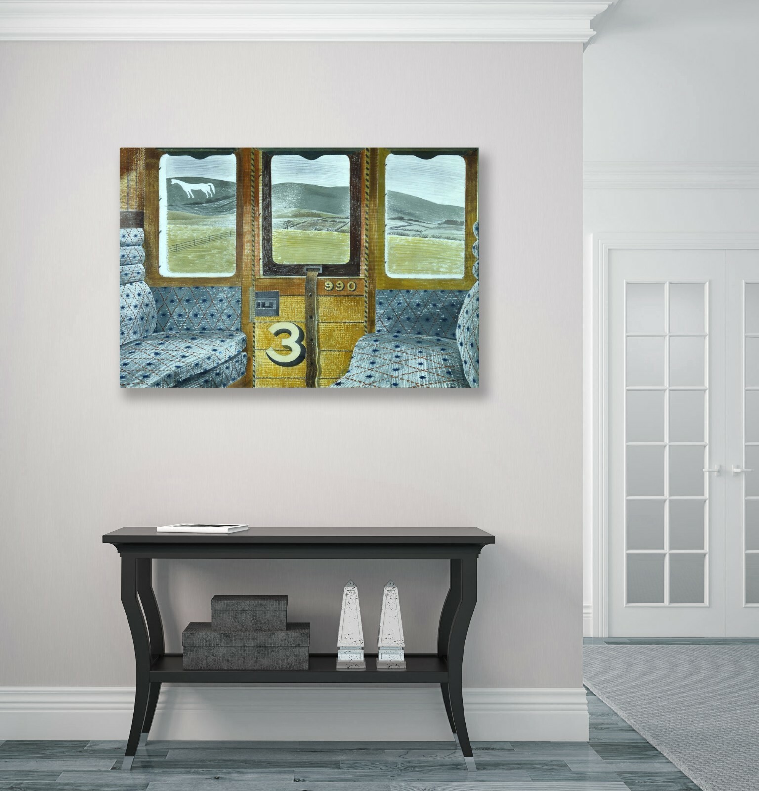 CANVAS WALL ART PAINTING PRINT ARTWORK CLASSIC Eric Ravilious Train ...