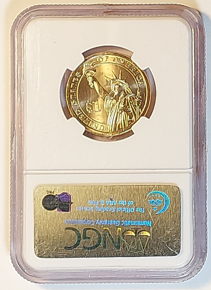 2007 George Washington $1 Error Coin Missing Edge Lettering NGC Graded ...