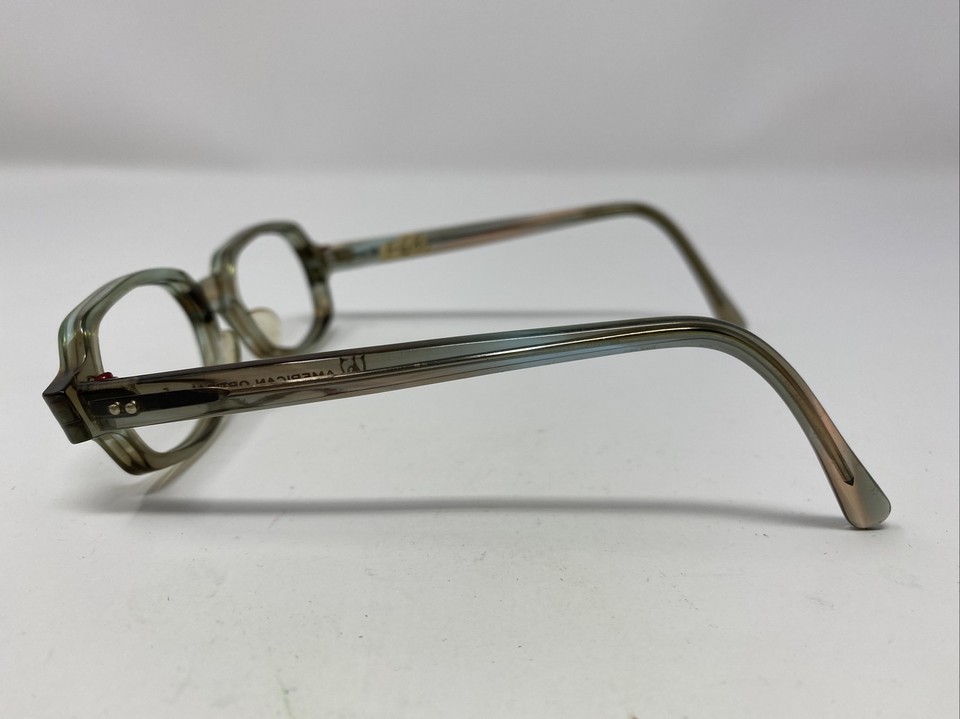 American Optical Eyeglasses Frame 5 F688 Brown Fade Full Rim Plastic ...