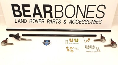 Defender 300 & 200TDI Puma Steering Drag Link & Track rod Kit RHD 87-13 ...