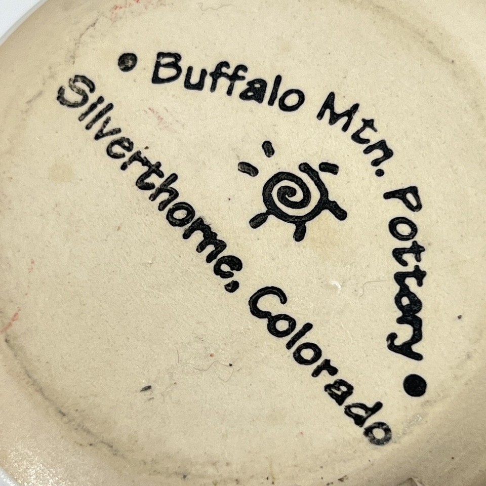 Buffalo Mountain Pottery Moose Mug Tree Handmade Ceramic Cup Red Bird ...