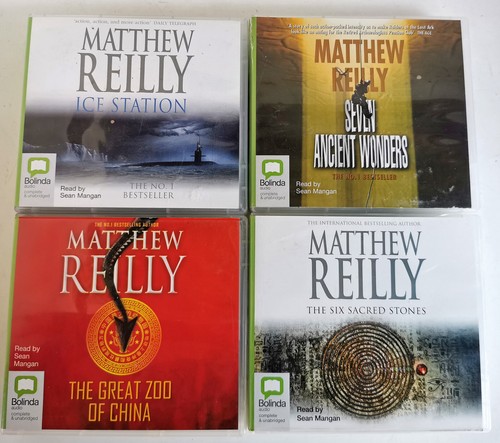 Lot of 4 Audio Books by Matthew Reilly, Ice Station, Seven Ancient ...