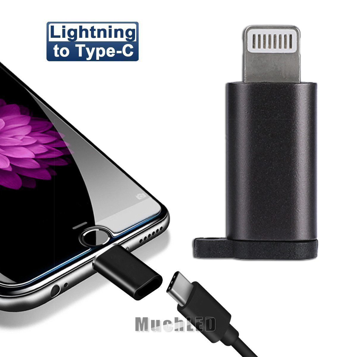 Mini Micro USB to 8 Pin Charger Adapter Converter For iPhone X 8 Plus 7 ...