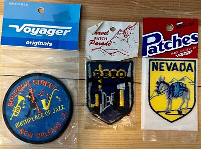 Vintage Lot of 3 NIP Travel Patches Nevada Reno New Orleans | eBay
