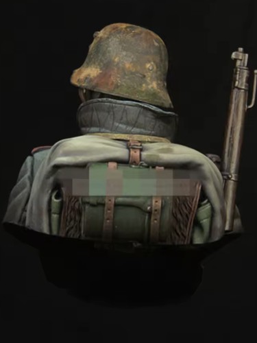 1/10 Bust Resin Figure Model Kit WW1 German Soldier Trenches War Army ...