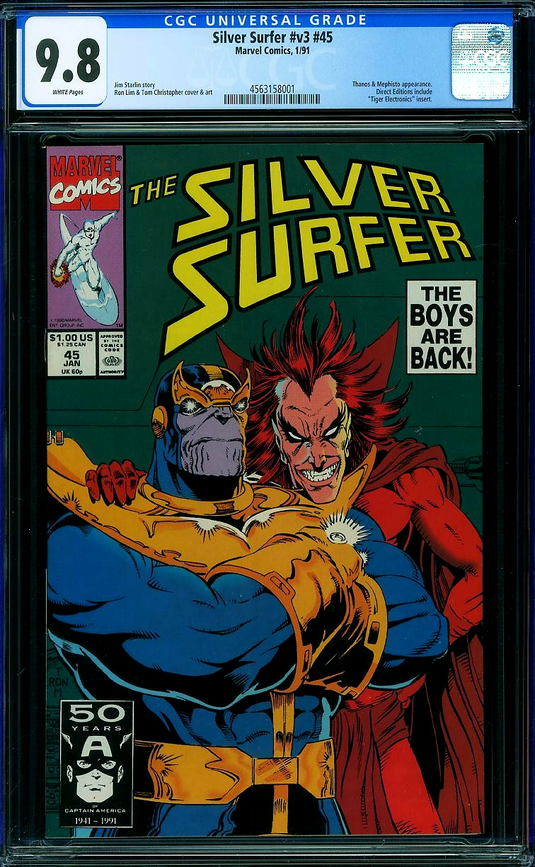 SILVER SURFER #45 CGC 9.8 Copper Age MARVEL COMICS 1991 | eBay