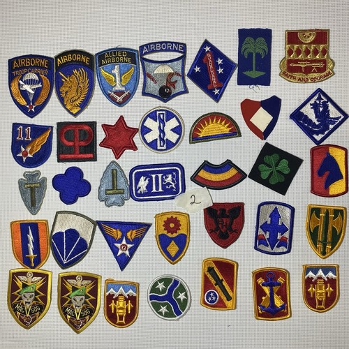 Lot of 35 US Army Patches – MACV SOG, Airborne, Allied, Medics, Rare ...